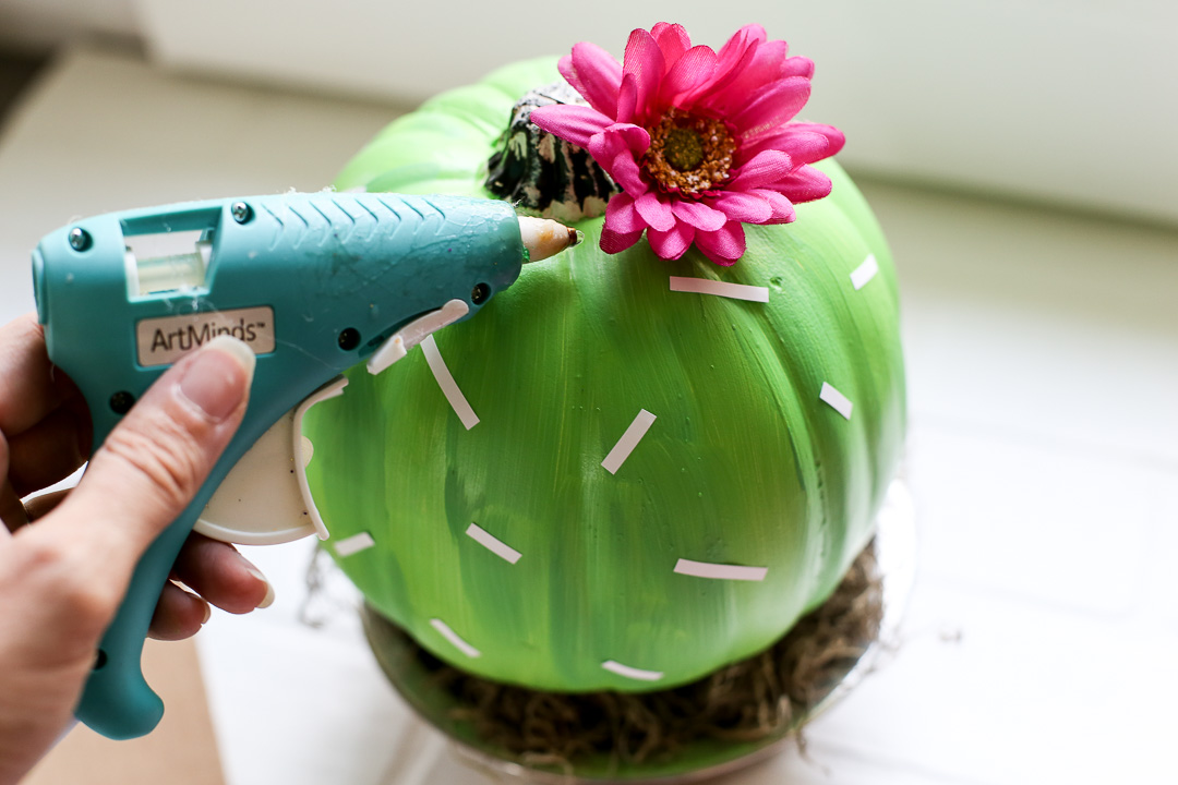 Cactus Pumpkin Craft Idea - Sugar Bee Crafts