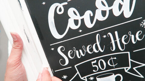 Chalkboard Stencil with Vinyl - Sugar Bee Crafts