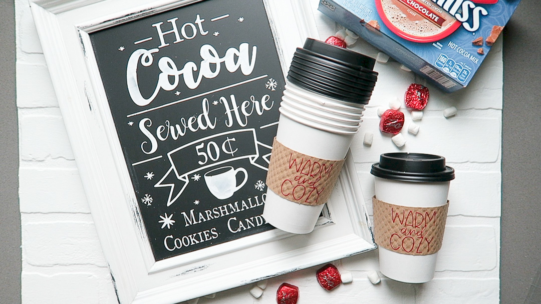 Chalkboard Stencil with Vinyl - Sugar Bee Crafts