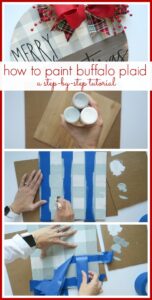 How to Paint Buffalo Plaid - Sugar Bee Crafts