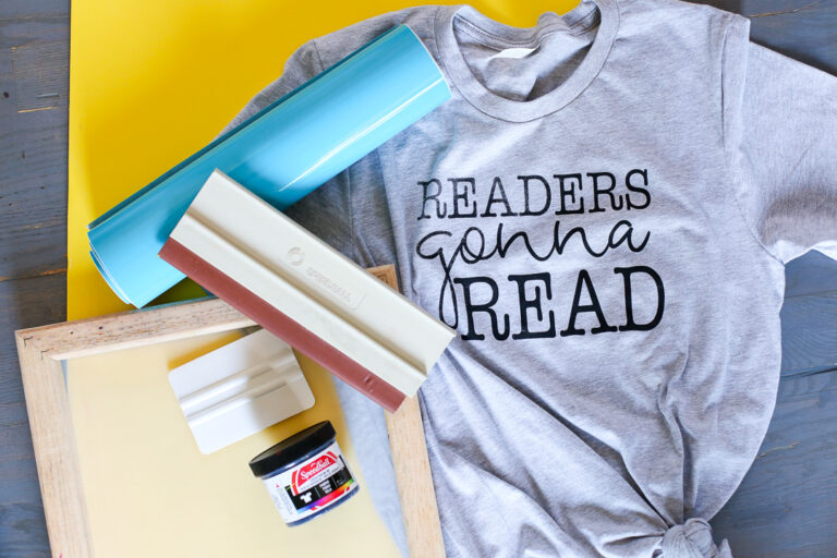 Basics of Screen Printing with Vinyl - Sugar Bee Crafts