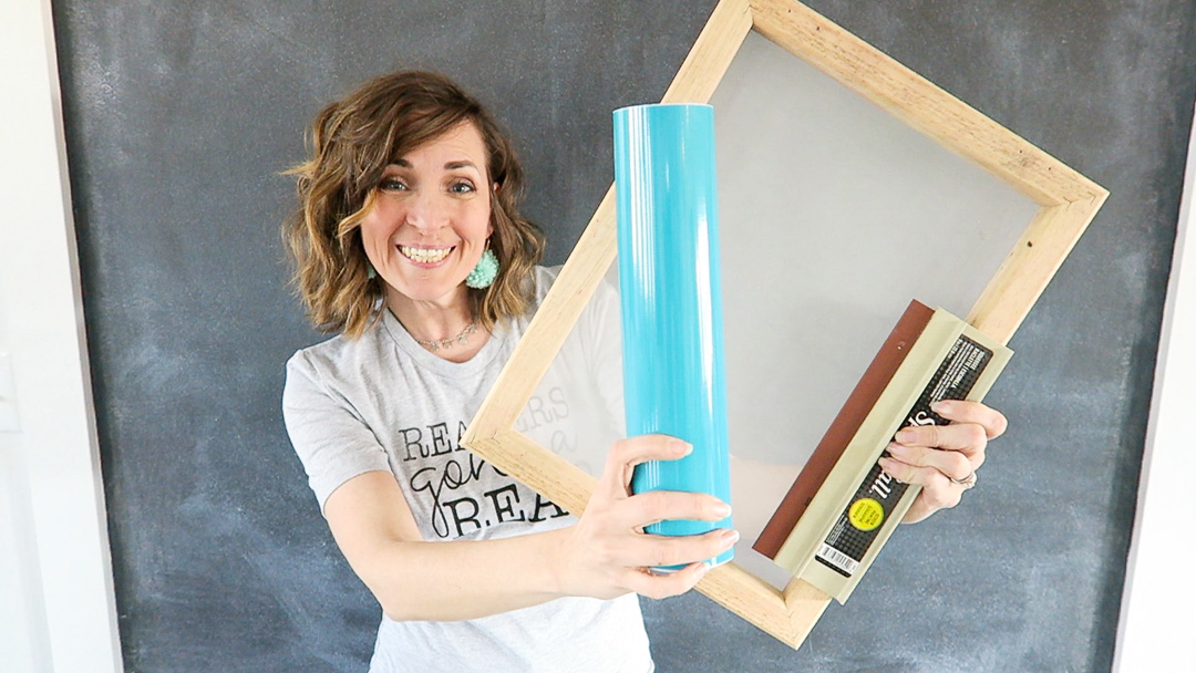 Basics of Screen Printing with Vinyl - Sugar Bee Crafts