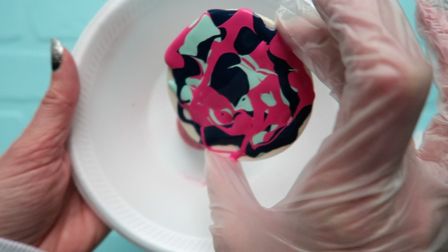 Paint Pour Coasters Craft Idea - Sugar Bee Crafts