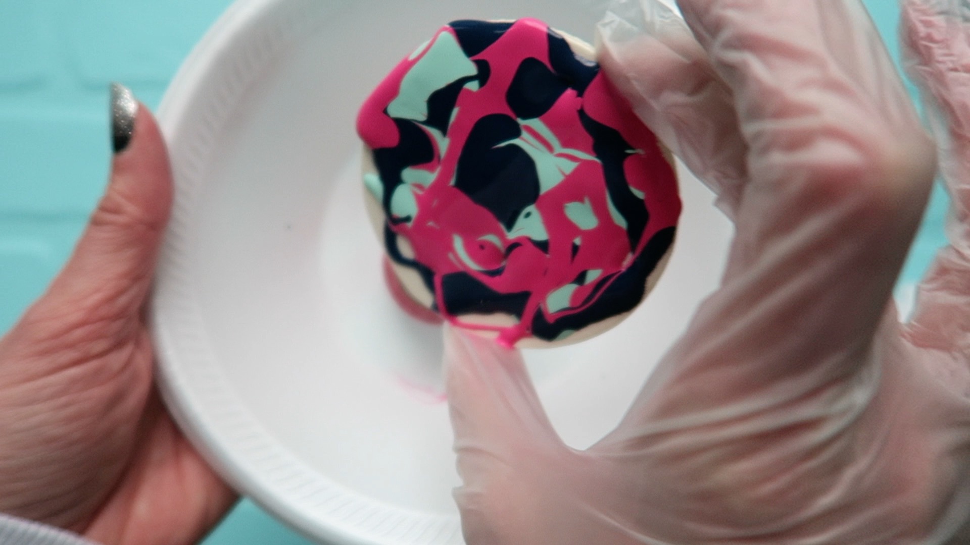Paint Pour Coasters Craft Idea - Sugar Bee Crafts
