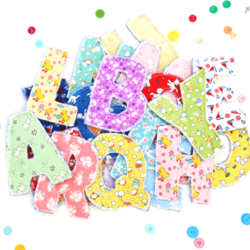 DIY Sewn Fabric Alphabet Letters | Pattern Template