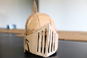 Knight Halloween Costume from Made Cardboard Amazon Prime Boxes - Sugar ...