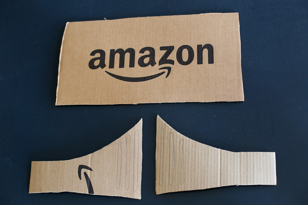 Knight Halloween Costume from Made Cardboard Amazon Prime Boxes - Sugar ...