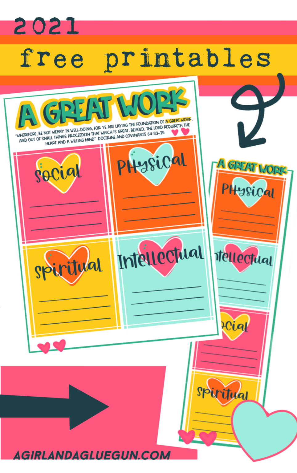 Free Printables A Great Work Youth Theme - Sugar Bee Crafts