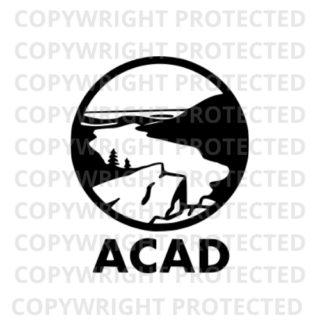 Acadia National Park Cut File Logo - Sugar Bee Crafts